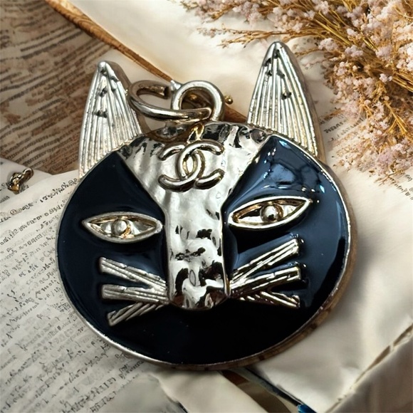 CHANEL | Accessories | Chanel Black Cat Charm | Poshmark